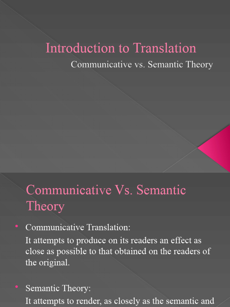 Introduction To Translation | PDF | Translations | Hermeneutics