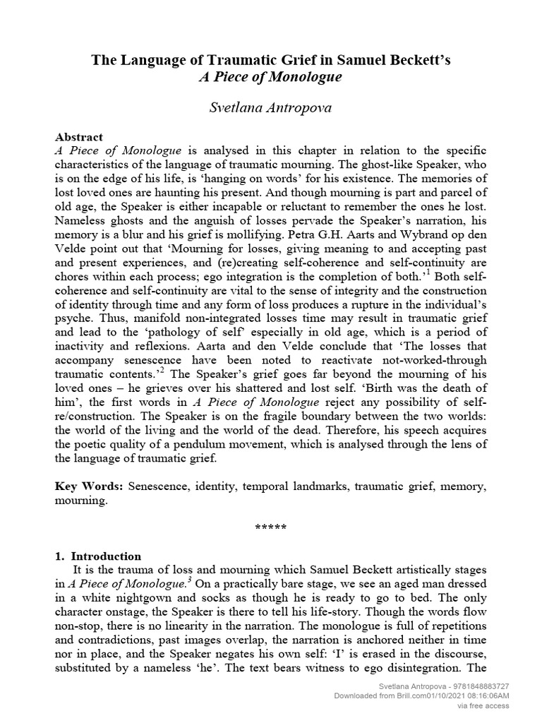 (9781848883727 - Ruptured Voices - Trauma and Recovery) The Language of ...