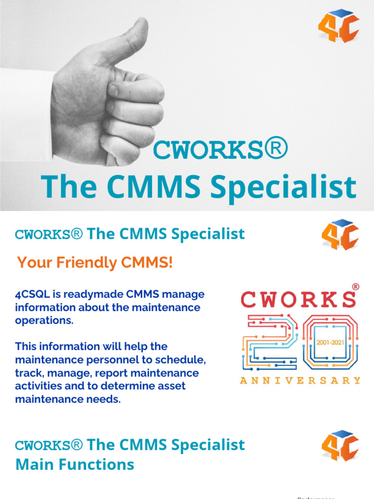 CWorks CMMS Solutions | PDF