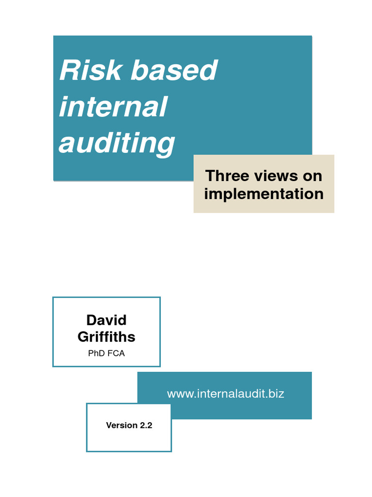 Risk Based Internal Audit | Download Free PDF | Internal Audit | Audit