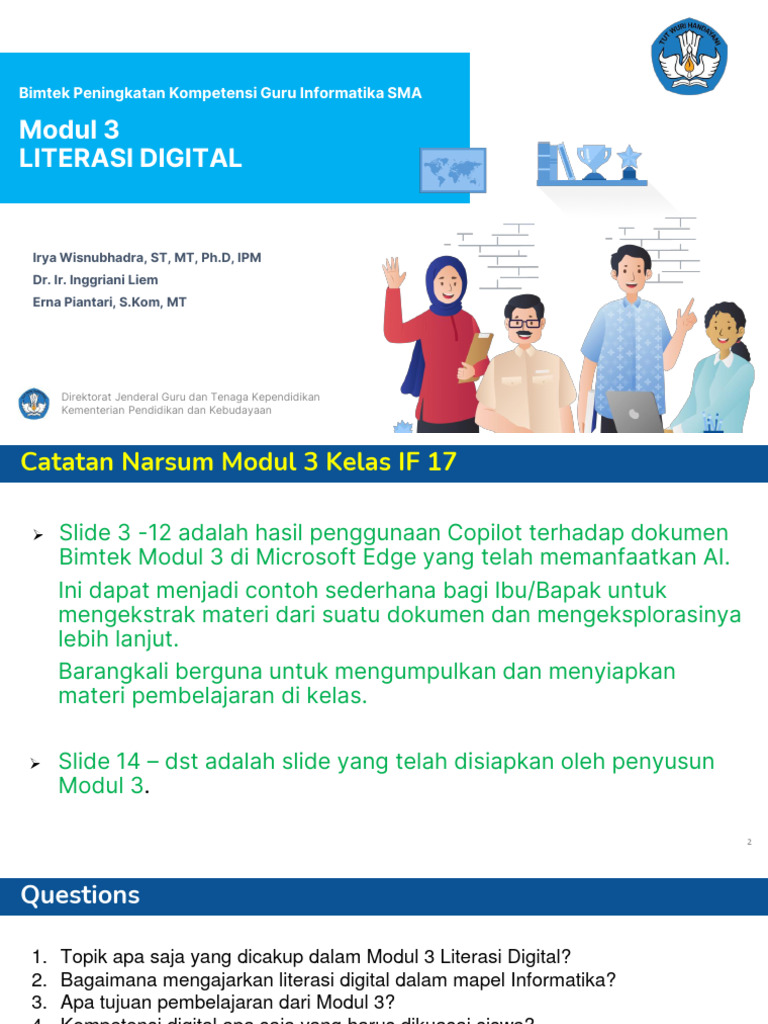 Bimtek Guru IF SMA Modul 3 LD | PDF | Computer Security | Security