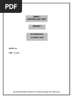 2025 Grade 7 June Maths Test | PDF