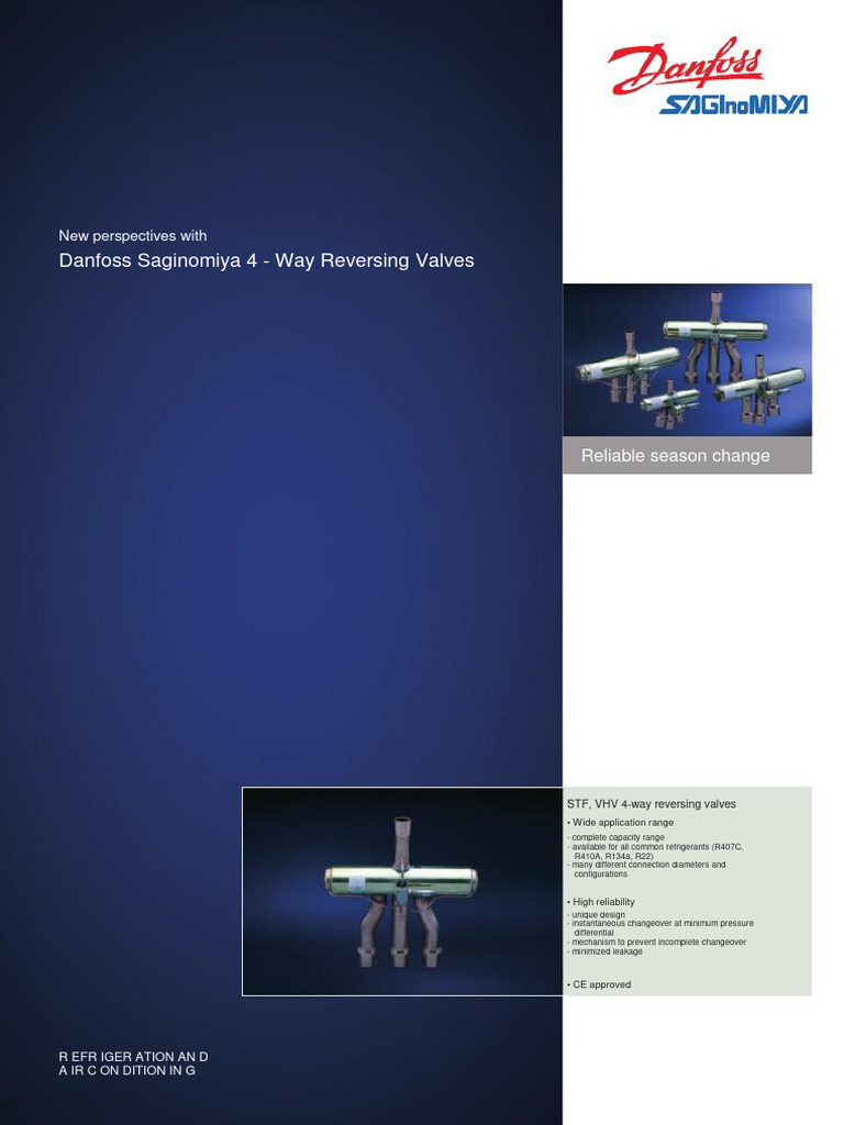 Danfoss Sagonomiya Válvulas 4vías STF VHV | PDF | Valve | Soldering