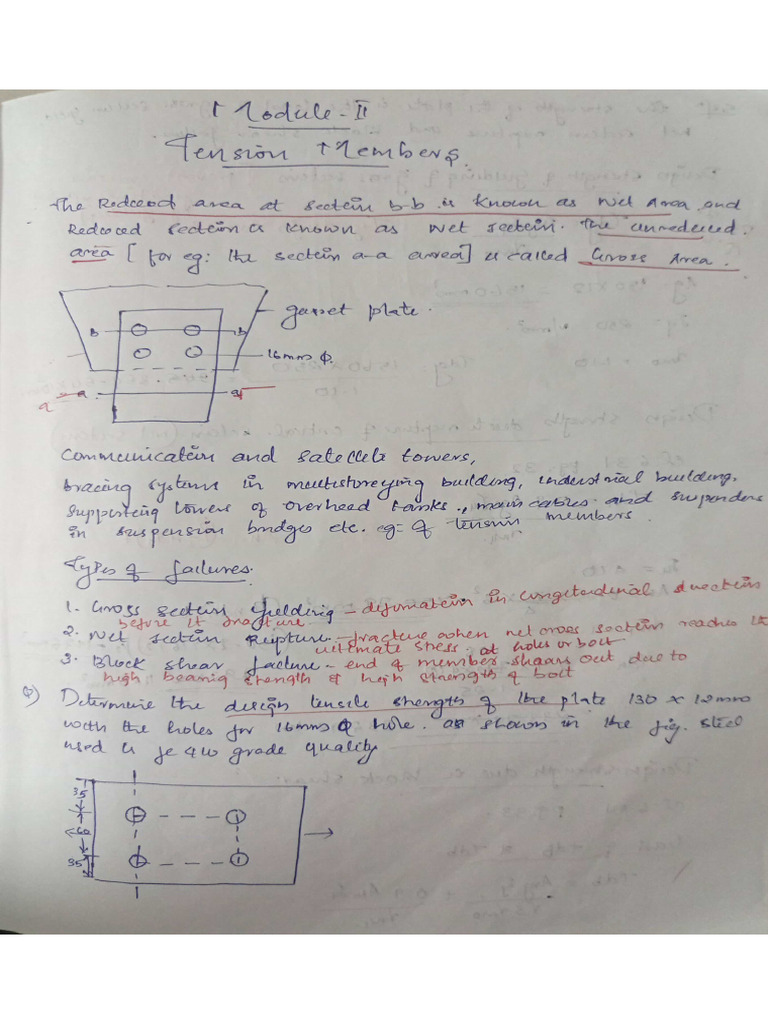 DSS Mod 2 Tension &compression Member | PDF
