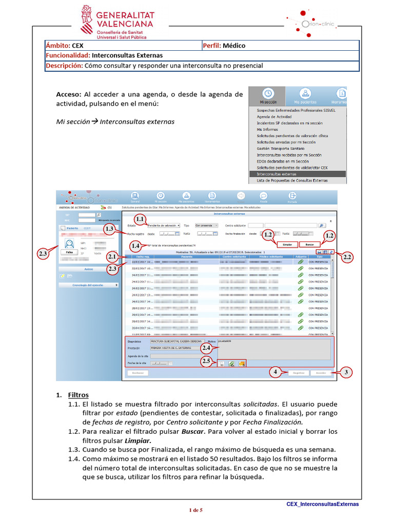 CEX InterconsultasExternas | PDF