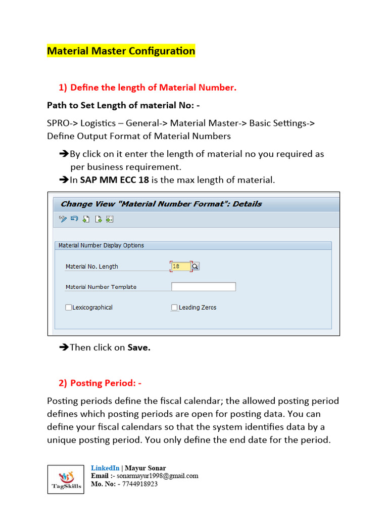Material Master Configuration | PDF | Logistics | Computing