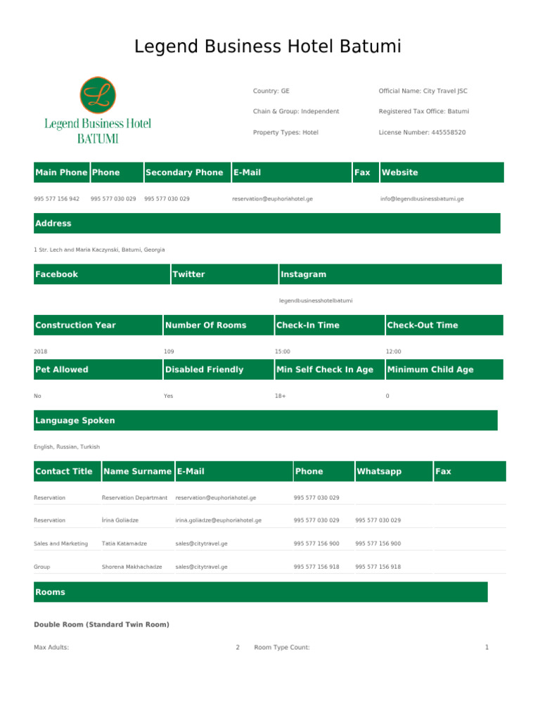 Legend business | PDF | Hospitality Industry | Hotel