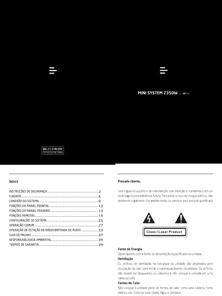 SP700 - Manual | PDF