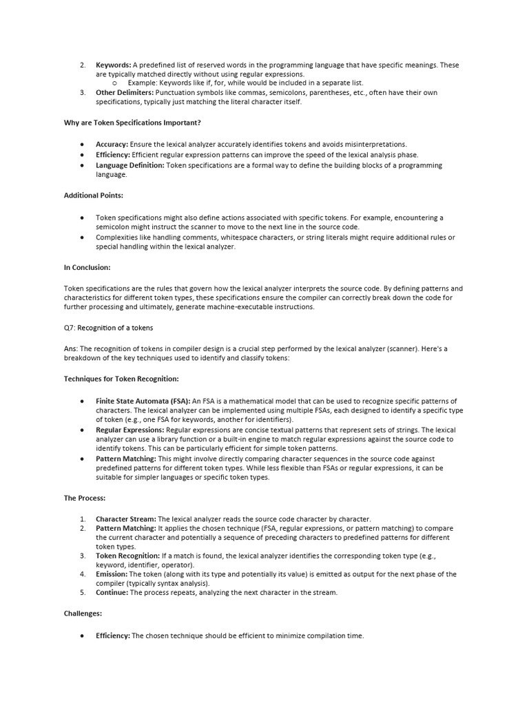 Compiler Design (All Modules) - 07 | PDF | Regular Expression | Formalism (Deductive)