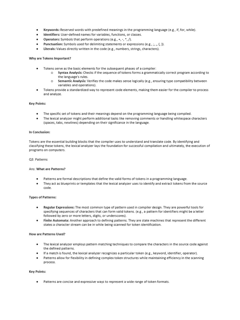 Compiler Design (All Modules) - 04 | PDF | Reserved Word | Compiler