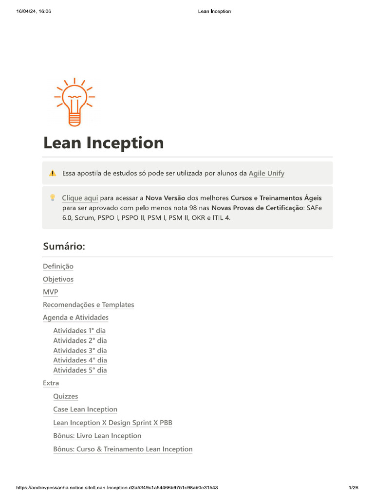 Lean Inception | PDF