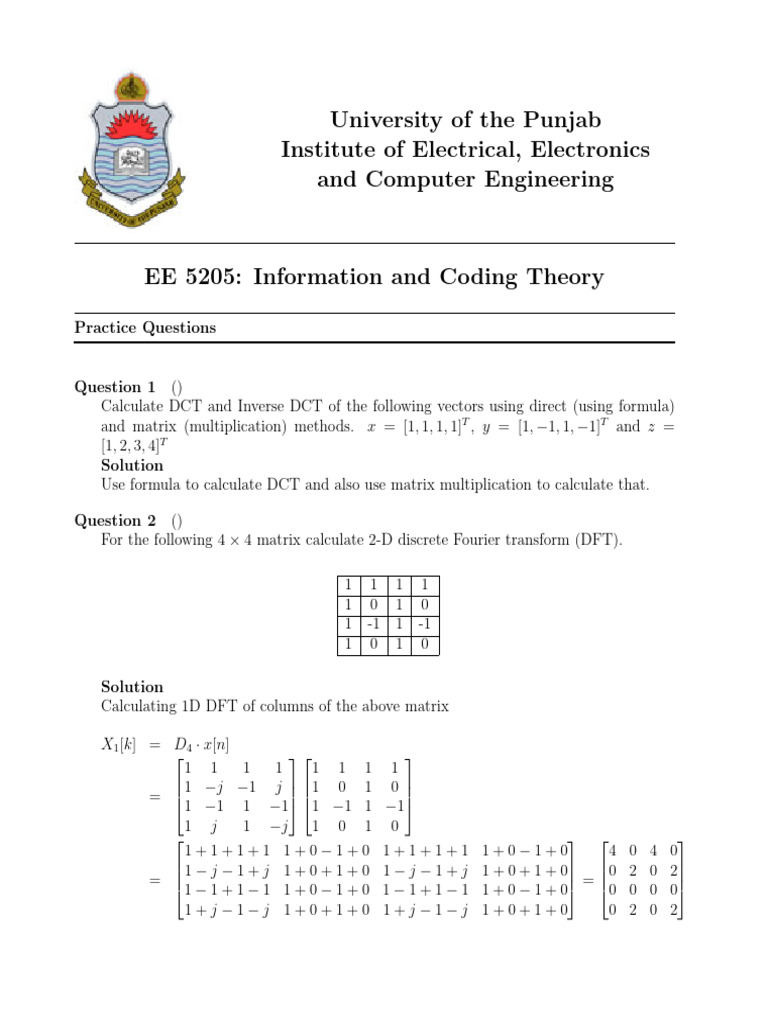 Assign3 1 | PDF | Data Compression | Discrete Fourier Transform
