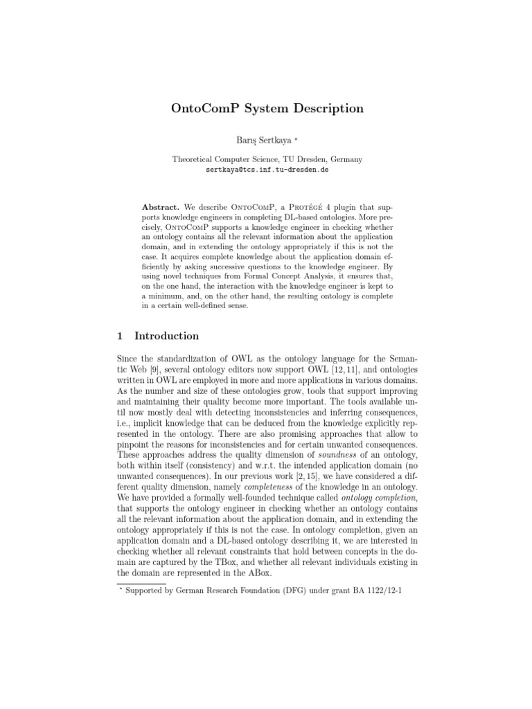 dl09 Ontocomp | PDF | Ontology (Information Science) | Knowledge