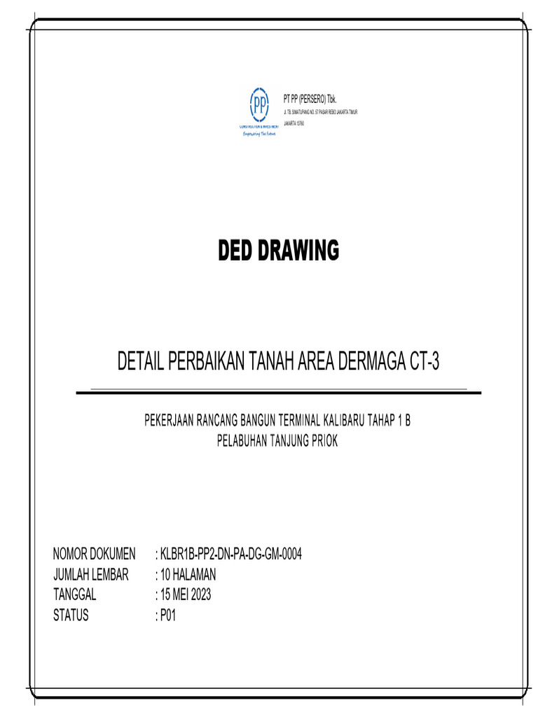 3.2 Gambar DED Perbaikan Tanah Dermaga CT-3 | PDF