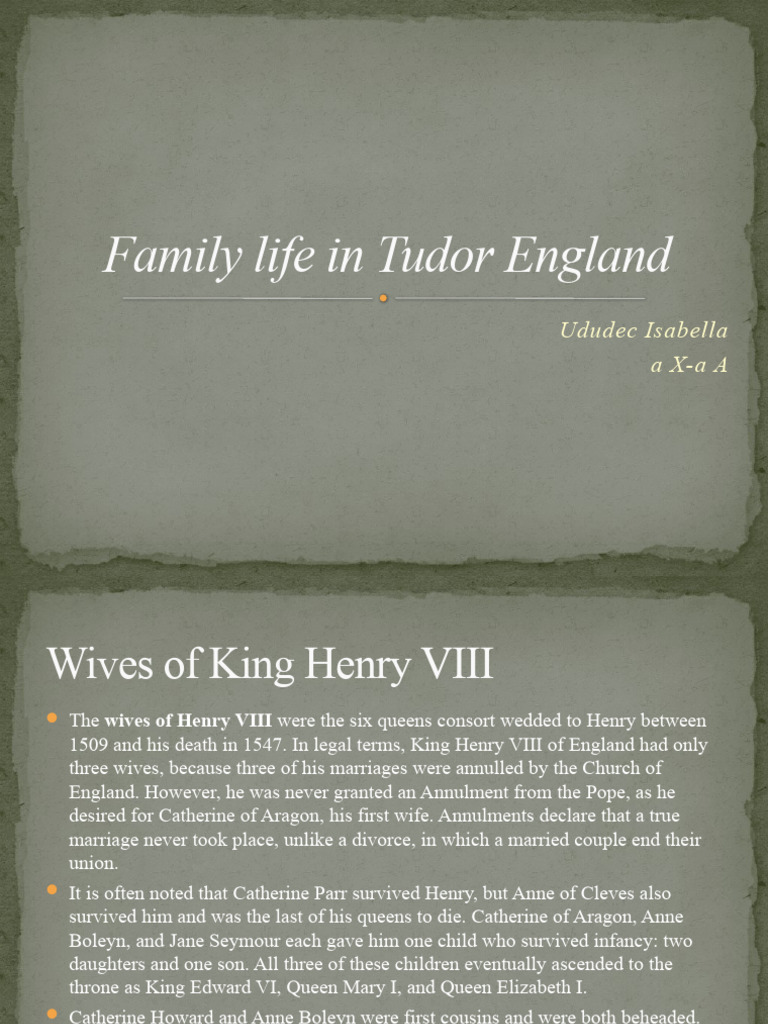 Family Life in Tudor England | PDF | English Royal Houses | House Of ...