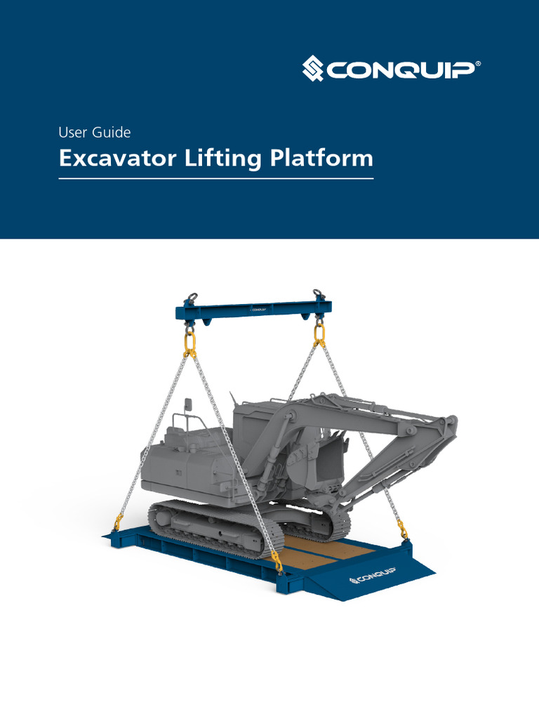 Excavator Lifting Platform User-Guide Issue-3 | Download Free PDF ...