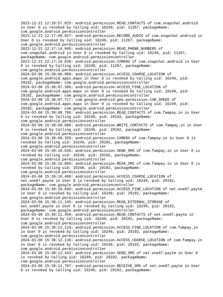Perm Debug Info | PDF | Computers | Technology & Engineering