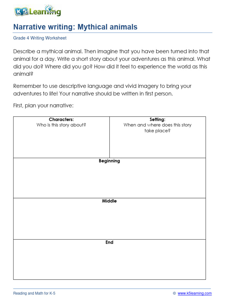 Grade 4 Narrative Writing WXN | PDF