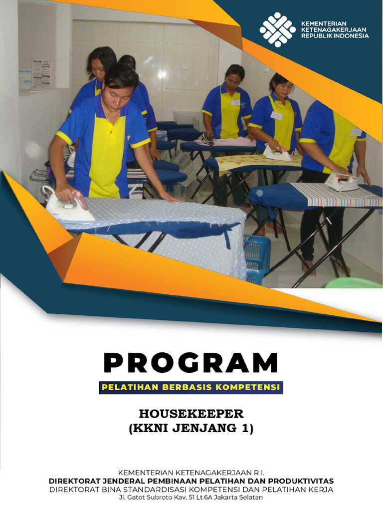 3 - DOM - Housekeeper (KKNI Jenjang 1) 320 JP - 2021 | PDF