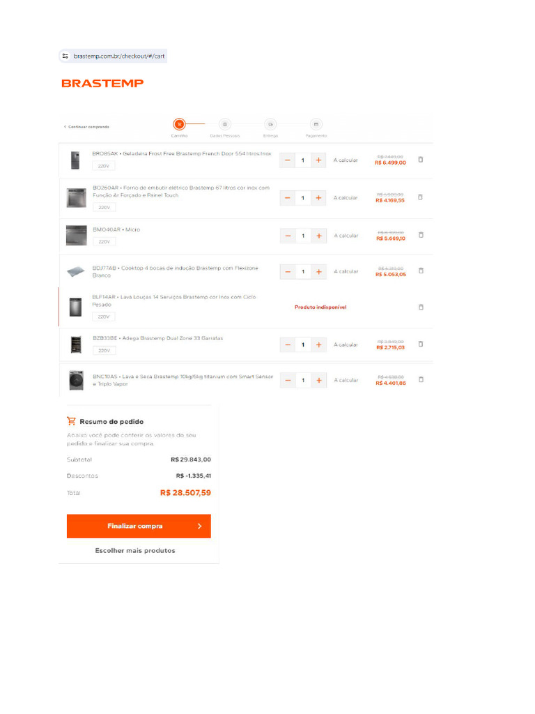 Lista de Eletro Brastemp | PDF