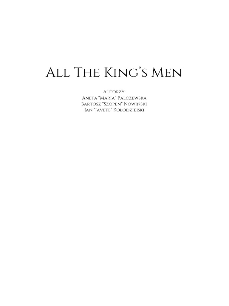 All The Kings Men | PDF