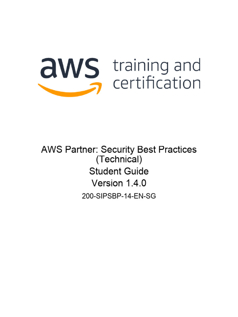 AWS Security Best Practices Course | PDF | Threat (Computer) | Vulnerability (Computing)