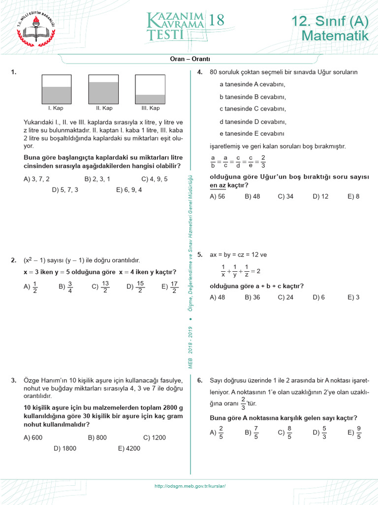 Matematik Problemler | PDF