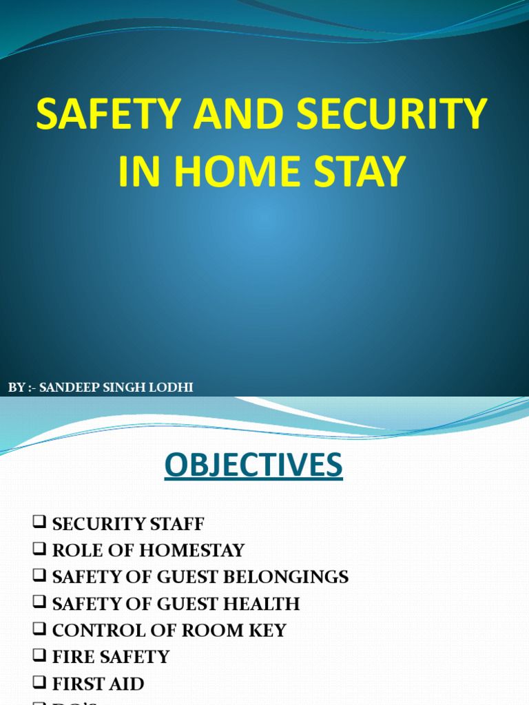 Safety and Security in Home Stay | PDF | Public Safety | Safety