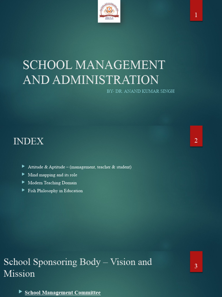 School Management and Administration | PDF | Learning | Mind
