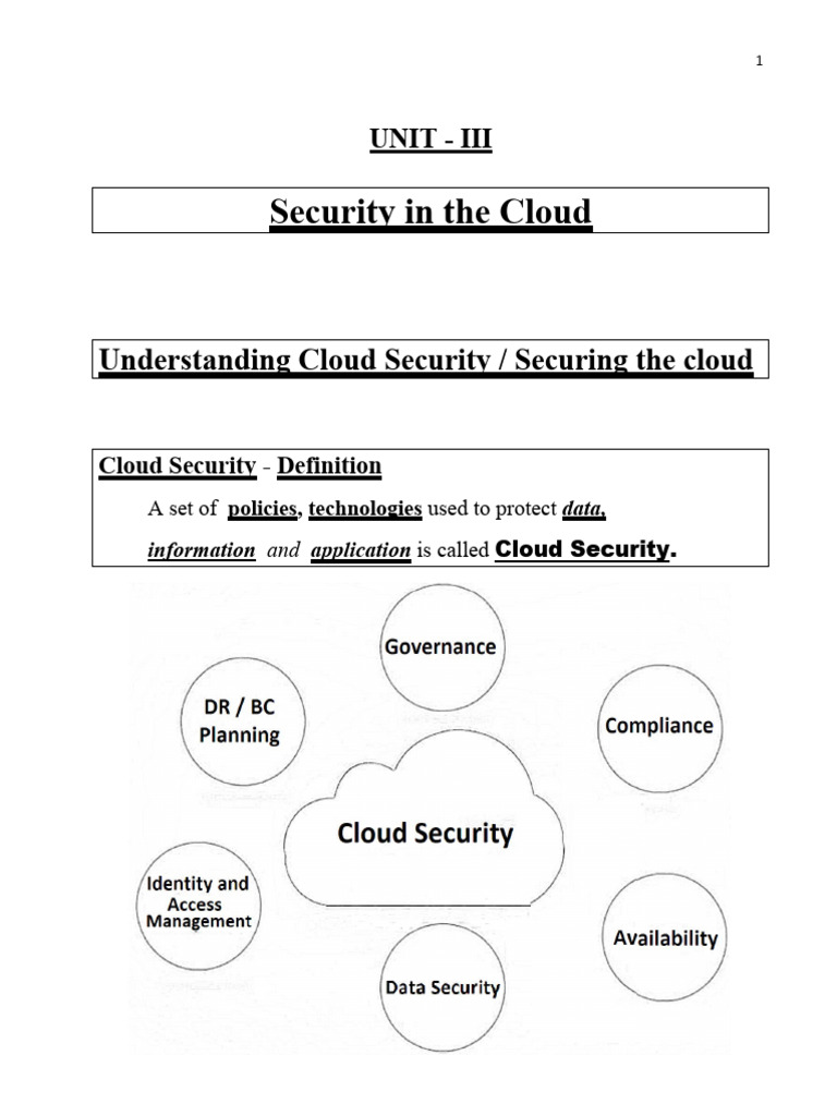 Unit 3 English | PDF | Cloud Computing | Encryption