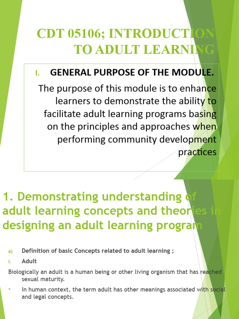 Adult Notes Level 5-1 | PDF | Learning | Adult Education