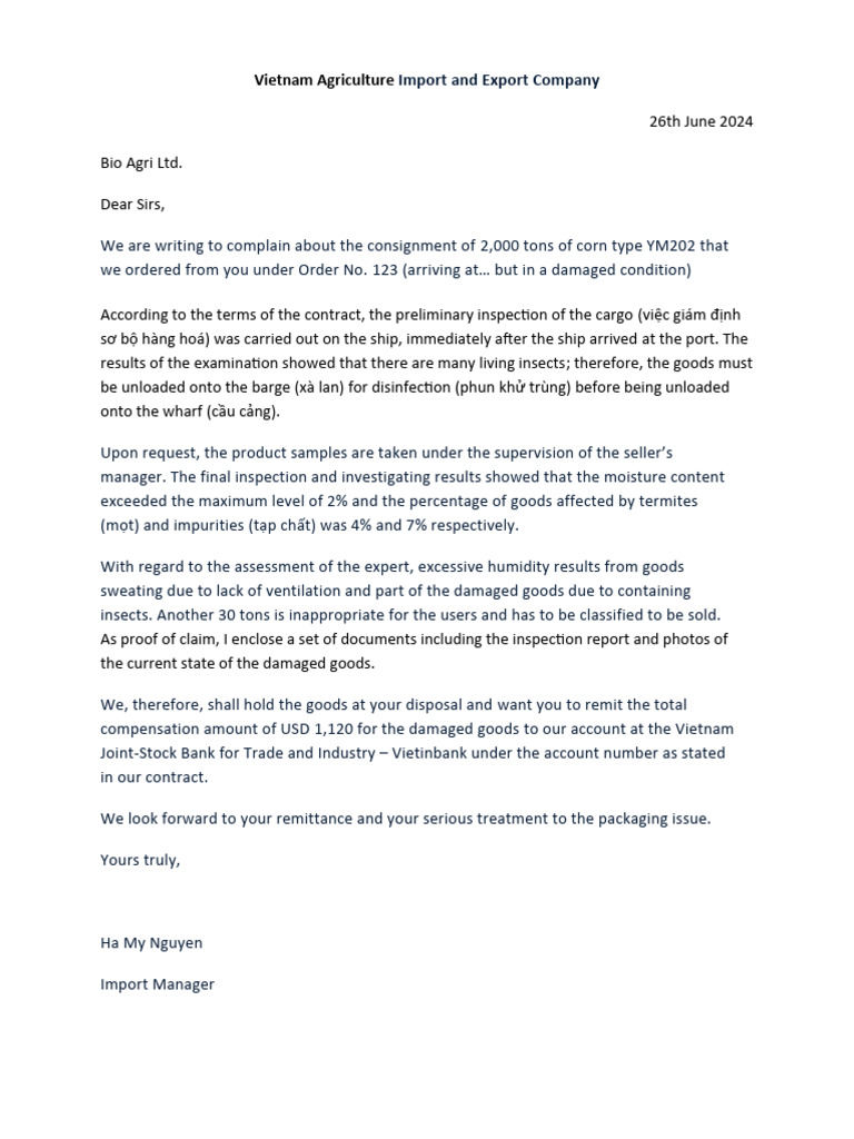 ESP Final | PDF | Letter Of Credit | Payments