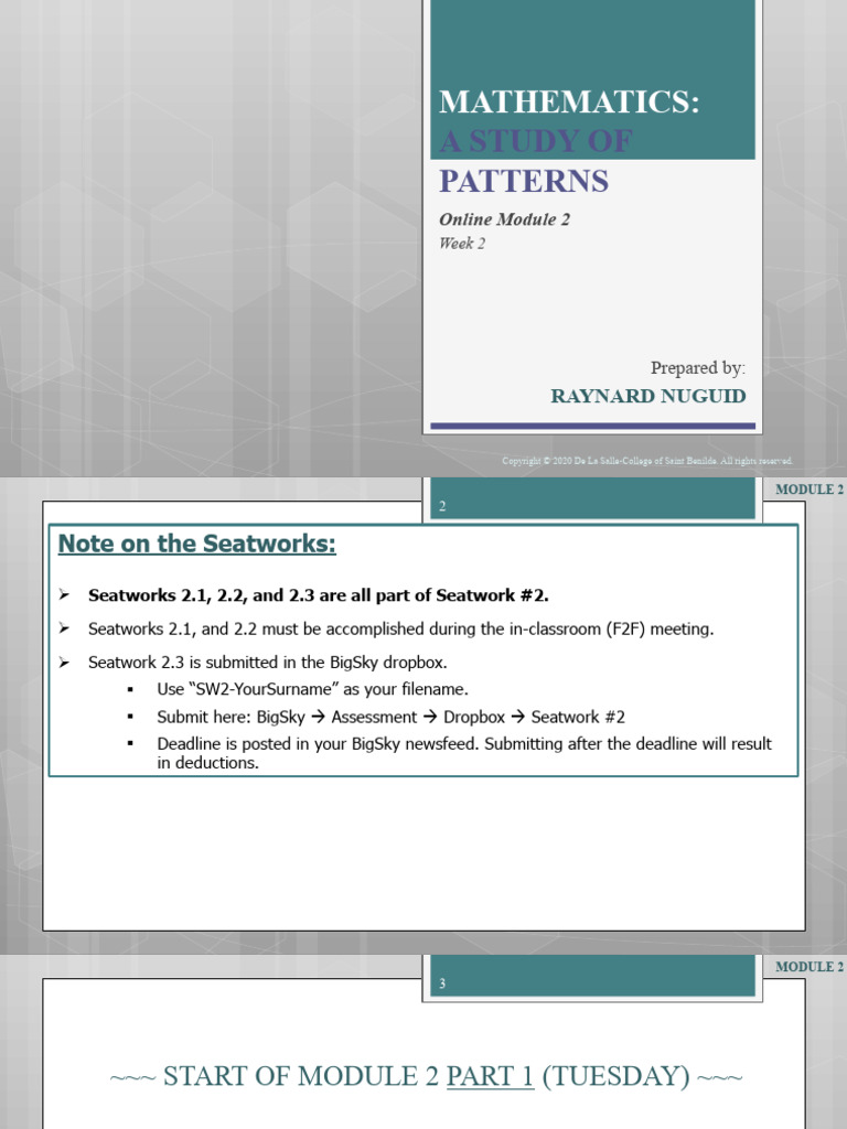 02 Patterns | PDF | All Rights Reserved | Mathematics