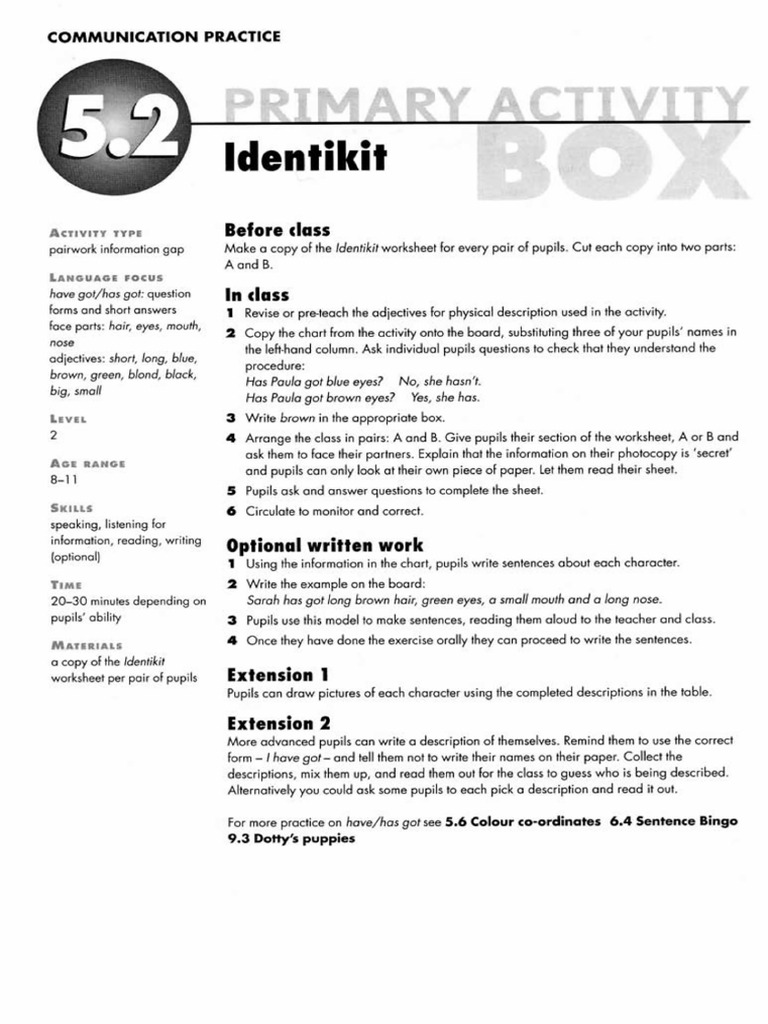 Have Got (Question Forms - Short Answers) | PDF