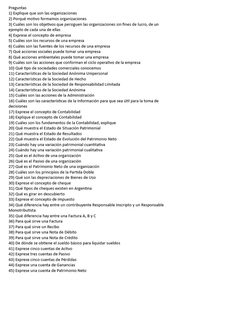 OCE Resumen | PDF | Contabilidad | Business