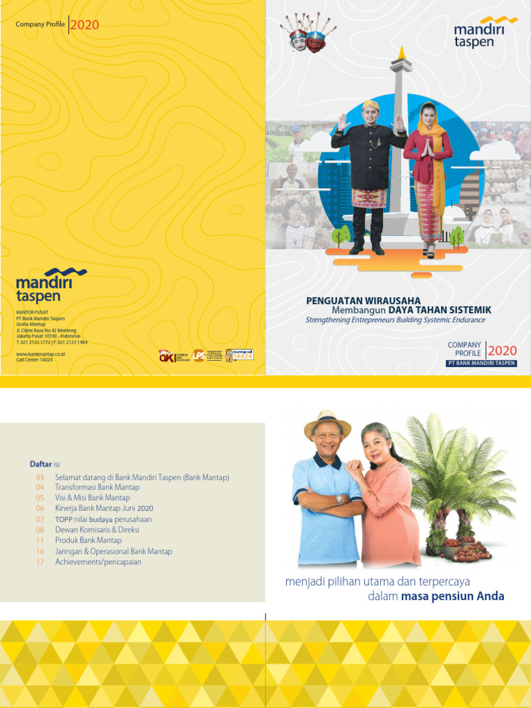Company Profile bank Mandiri Taspen | PDF