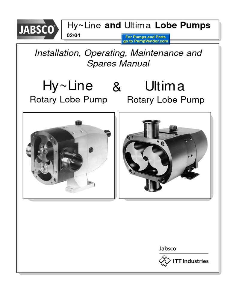 Jabsco Hy-Line Ultima Series | PDF | Pump | Electric Motor