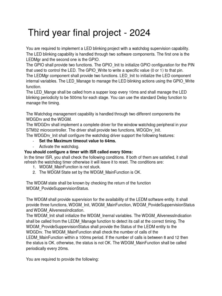 Third Year Final Project - 2024 | PDF | Software Engineering | Computer Architecture