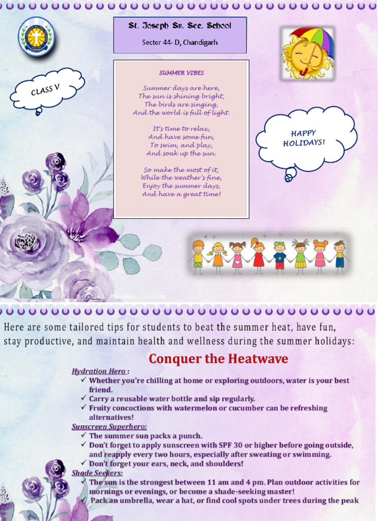 Circular 20240530095157 Class 5 Holiday Homework (C-F) | PDF | Mathematics