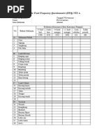 Formulir FFQ | PDF