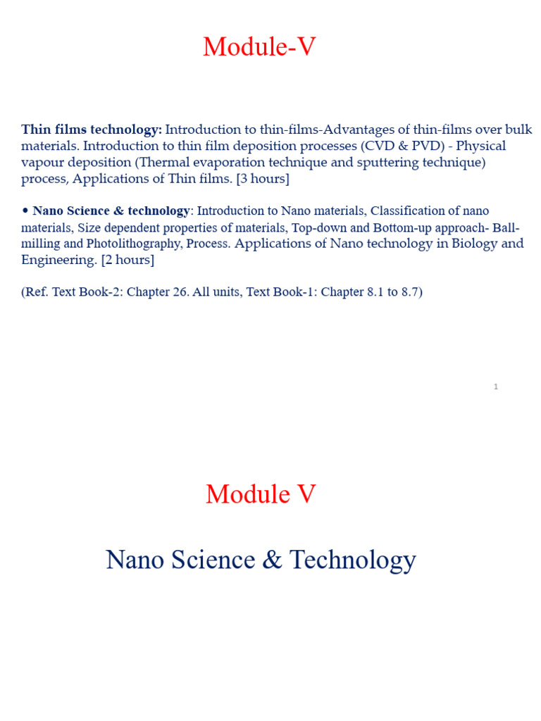 Mod 5 Nanotech | PDF | Photolithography | Nanotechnology