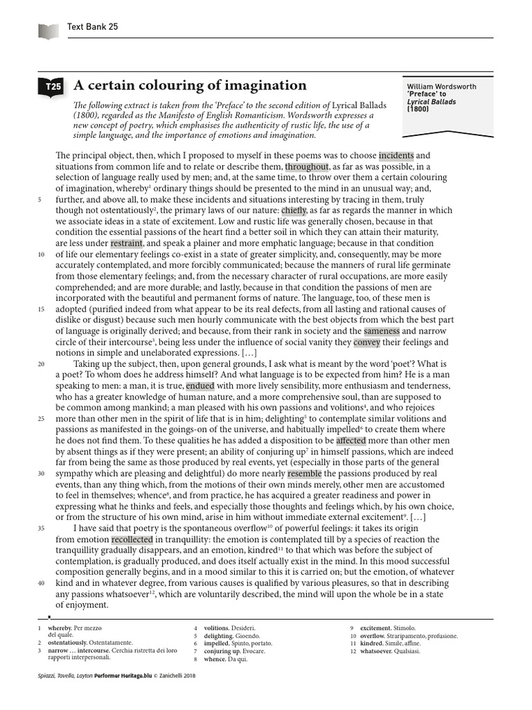 Wordsworth's Romantic Poetry Insights | PDF | William Wordsworth | Poetry