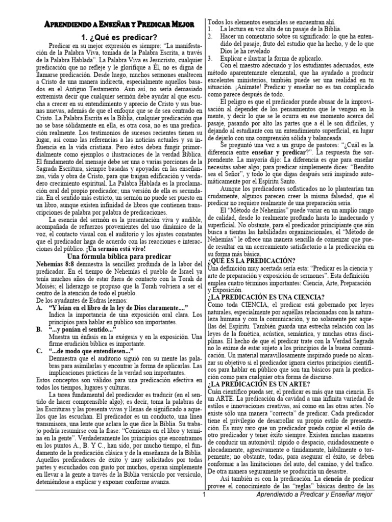 45-Aprendiendo A Predicar y Enseñar Mejor | PDF | Hablar en público | Verdad