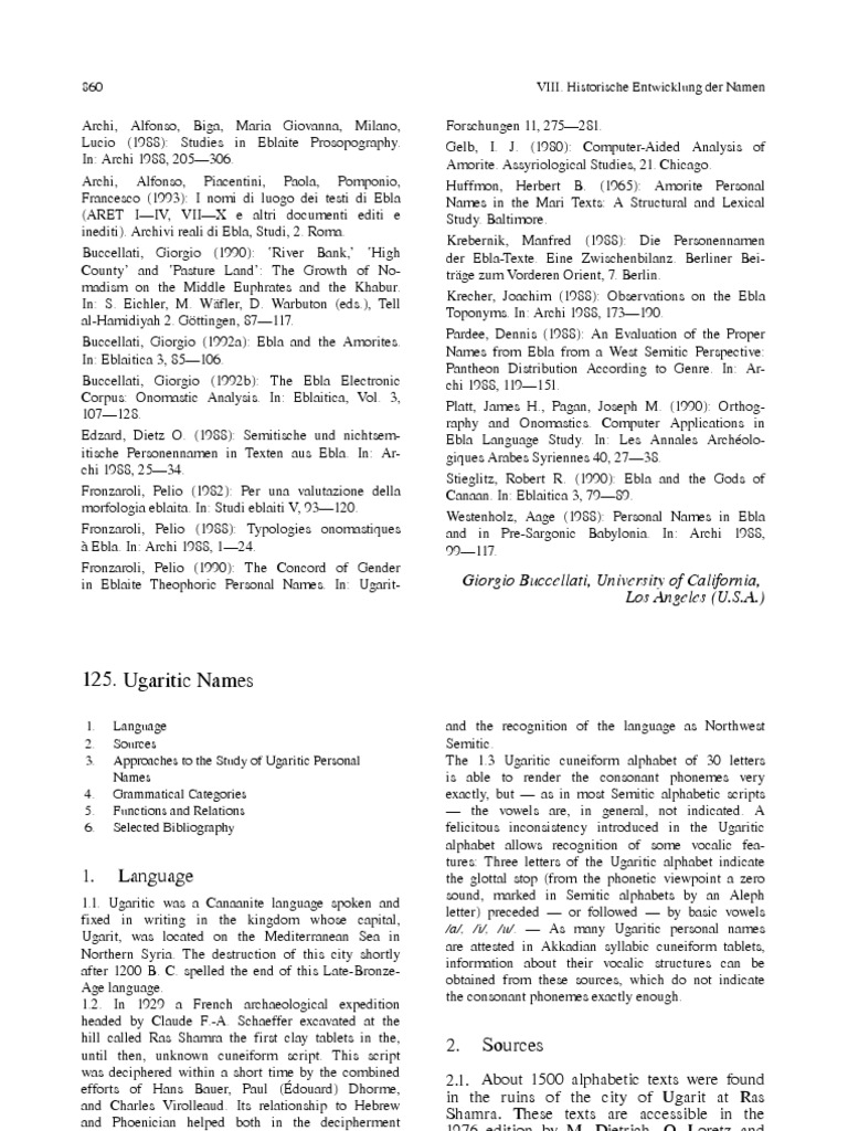 125. Ugaritic Names | Phoenicia | Alphabet