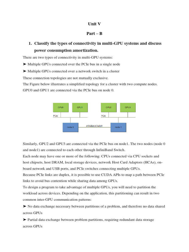 Unit V Part B and C - 240514 - 220831 | PDF | Message Passing Interface | Graphics Processing Unit