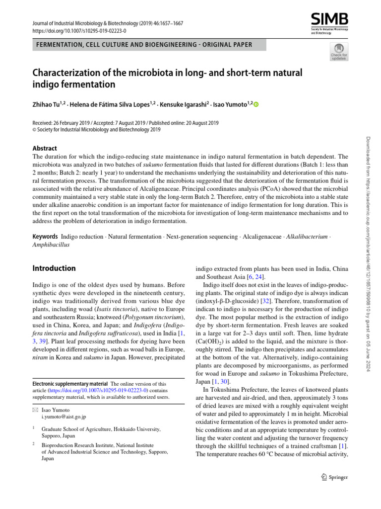 Characterization of The Microbiota in Long and Short Term Natural ...