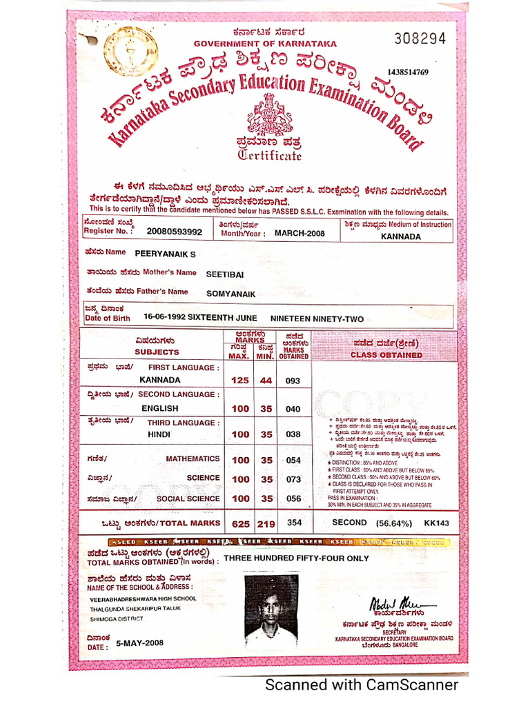 SSLC | PDF