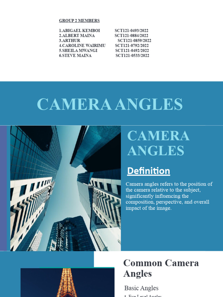 Camera Angles | PDF