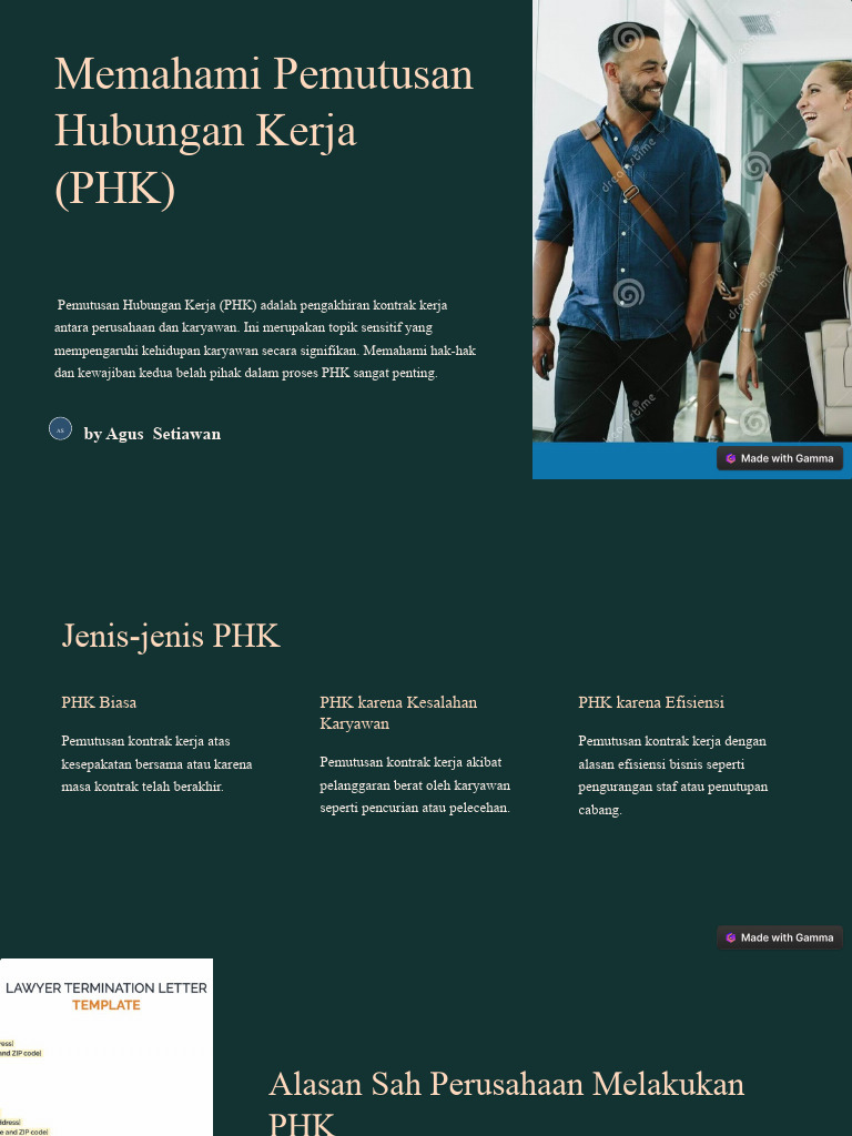 Memahami Pemutusan Hubungan Kerja PHK | PDF