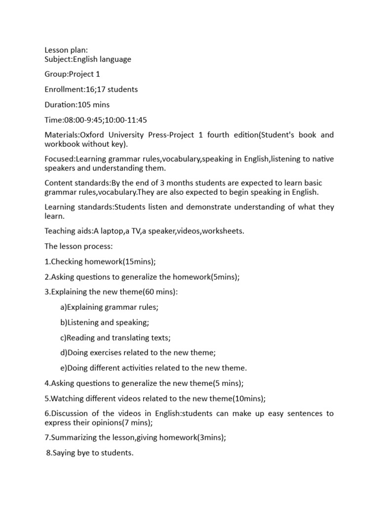 Документ Microsoft Word Plan | PDF | Career & Growth | Language Arts ...